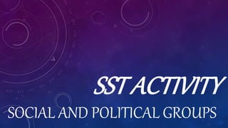 Sst activity no. 2 on history social and political groups | PPTX