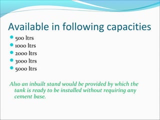 Ss tank power point | PPT