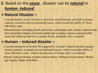 Sst class 9 becoming a disaster management | PPTX