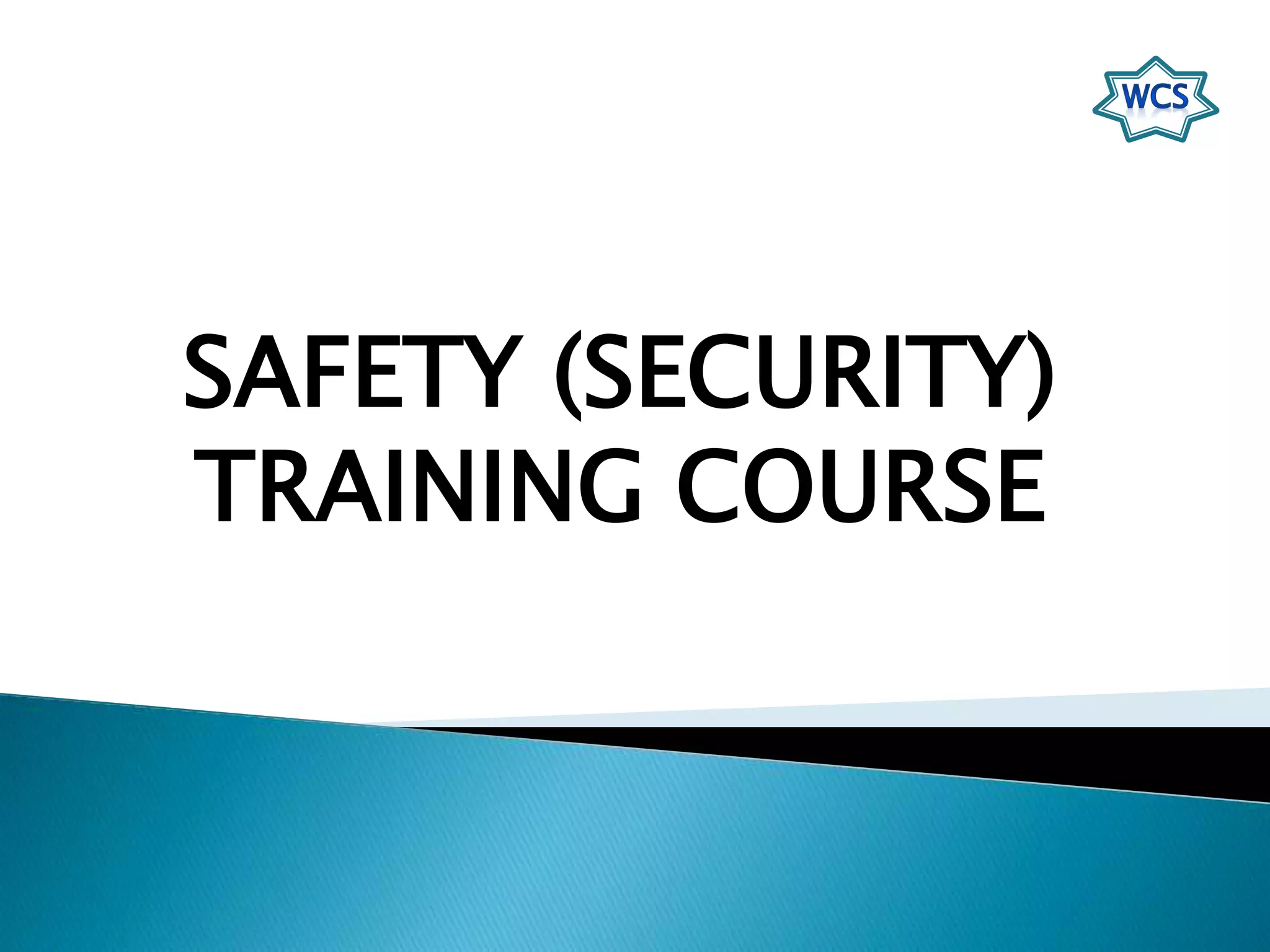 Safety (Security) Training | PPTX