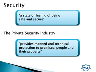 Safety (Security) Training | PPTX