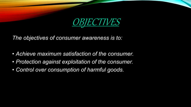 SST CONSUMER AWARNESS | PPTX