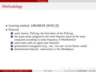 Sst evalita2011 basile_pierpaolo | PPT