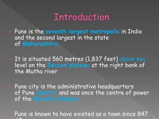 Our Incredible Pune City | PPTX