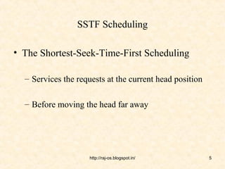 Sstf scheduling.50
