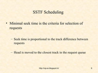 Sstf scheduling.50