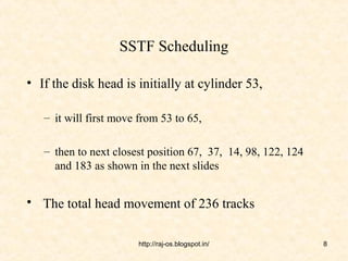 Sstf scheduling.50