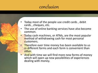 economics modern forms of money | PPTX