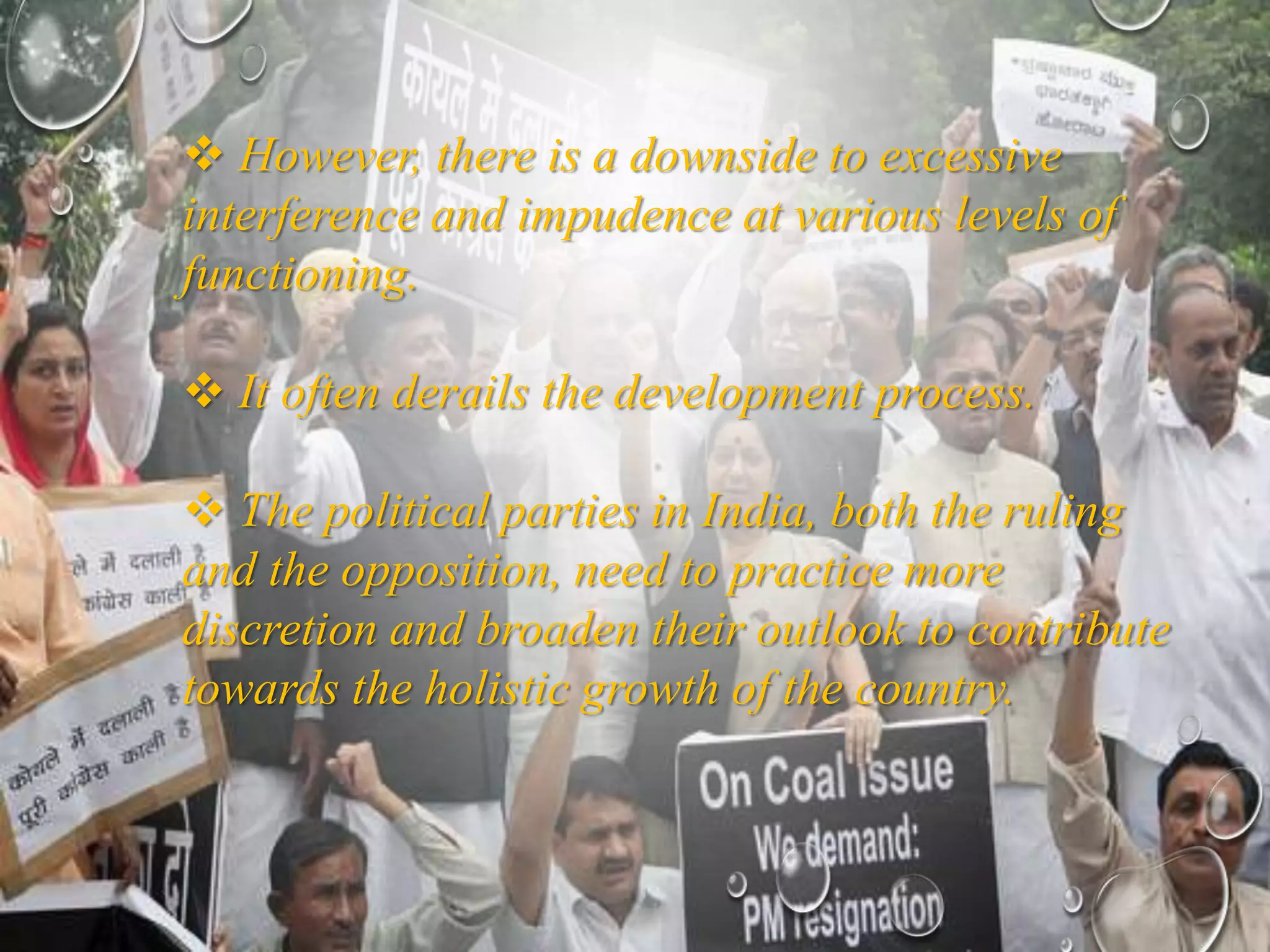 Role of political parties in democray of India | PPTX