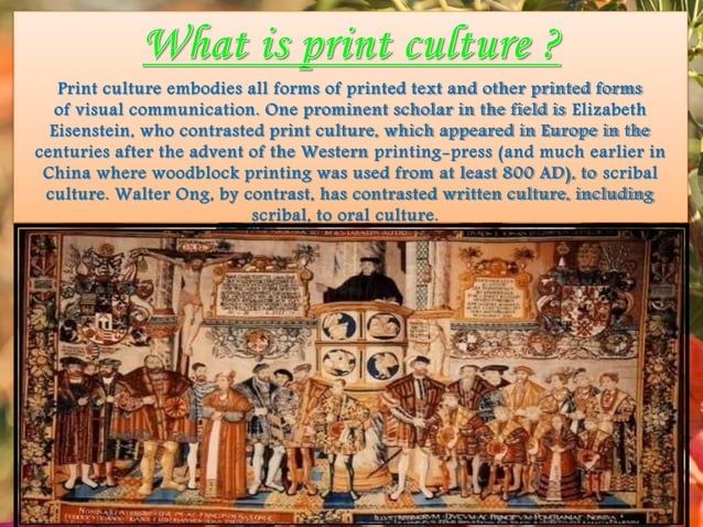 PRINT CULTURE AND THE MODERN WORLD | PPTX
