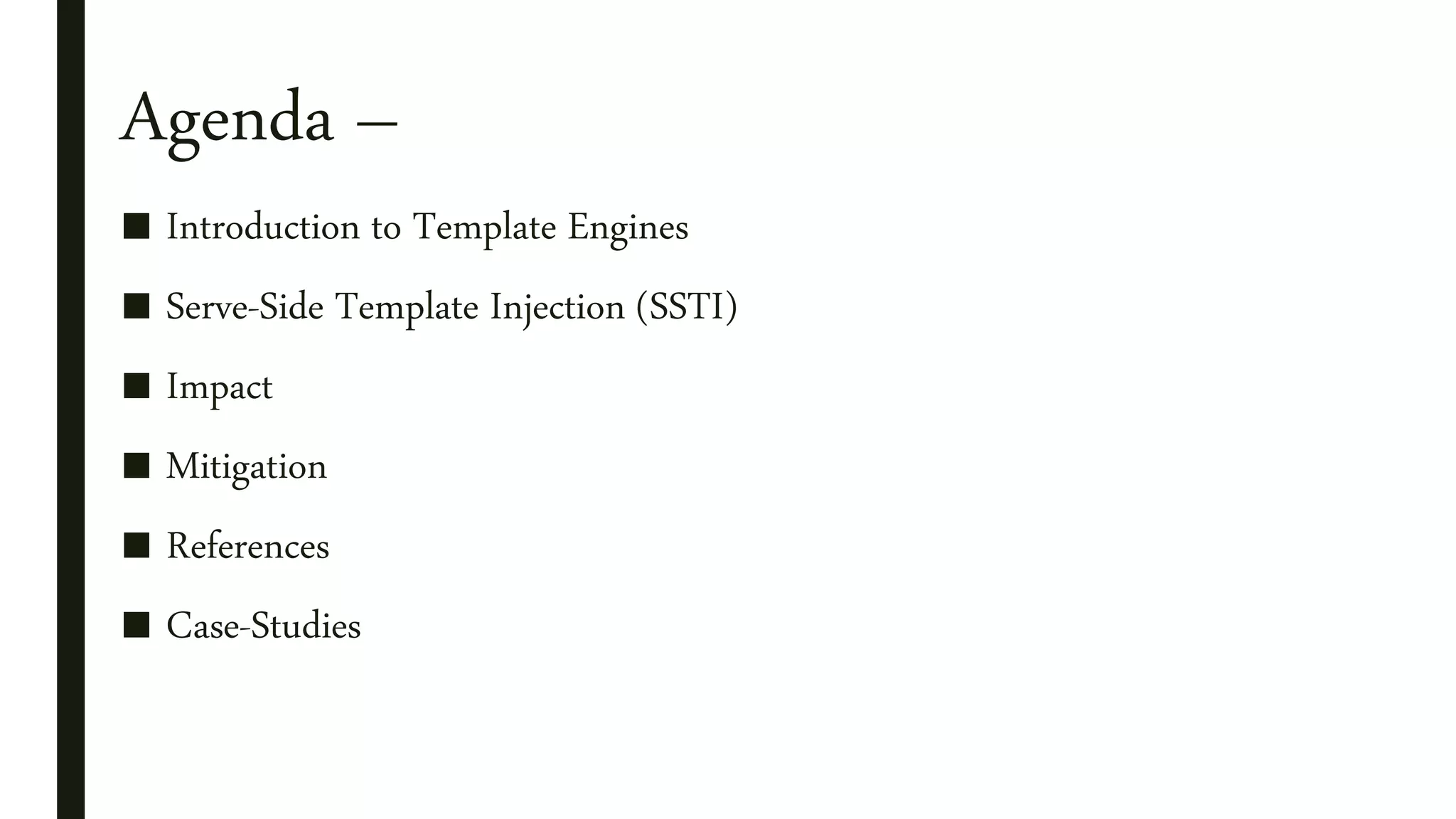 Server-side template injection- Slides | PPTX