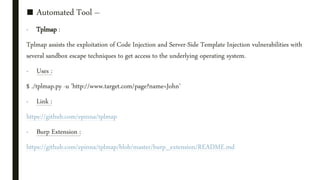 Server-side template injection- Slides | PPTX