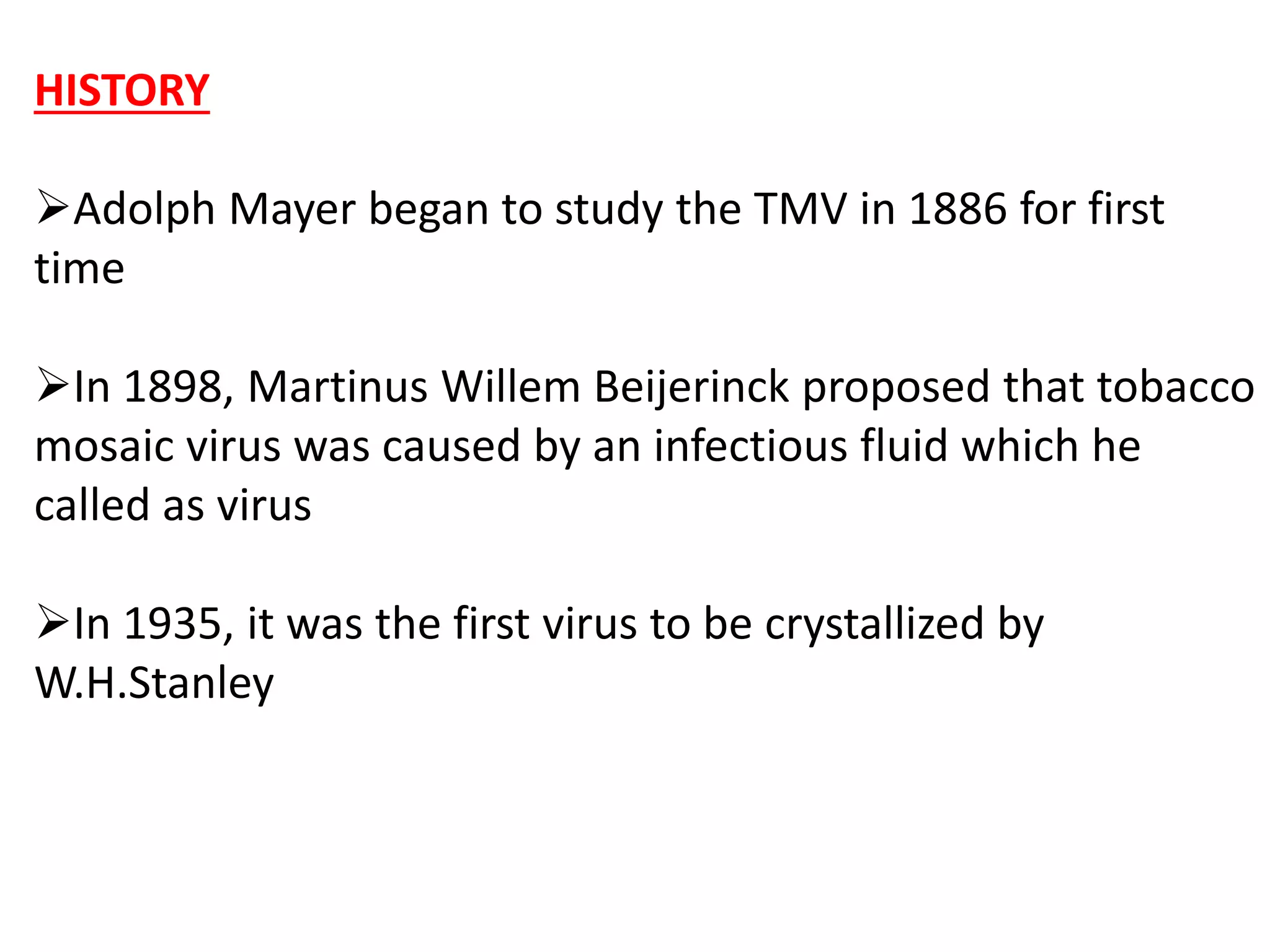 Tobacco mosaic virus | PPTX
