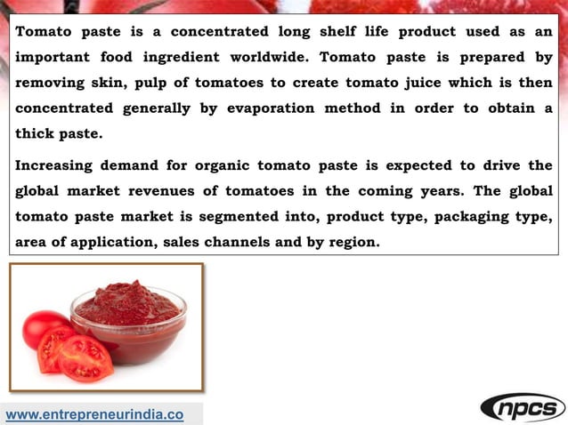 Tomato Paste Packaging Industry | PPT