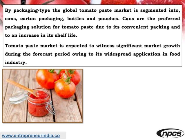 Tomato Paste Packaging Industry | PPT