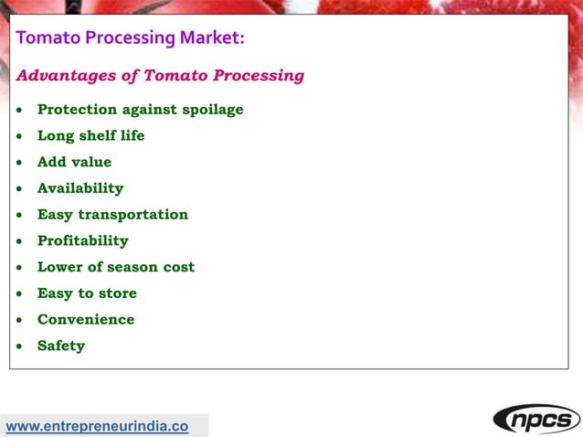 Tomato Paste Packaging Industry | PPT