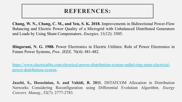 Voltage Profile Improvement In Distribution System Pptx Gas And Electric Home Utilities