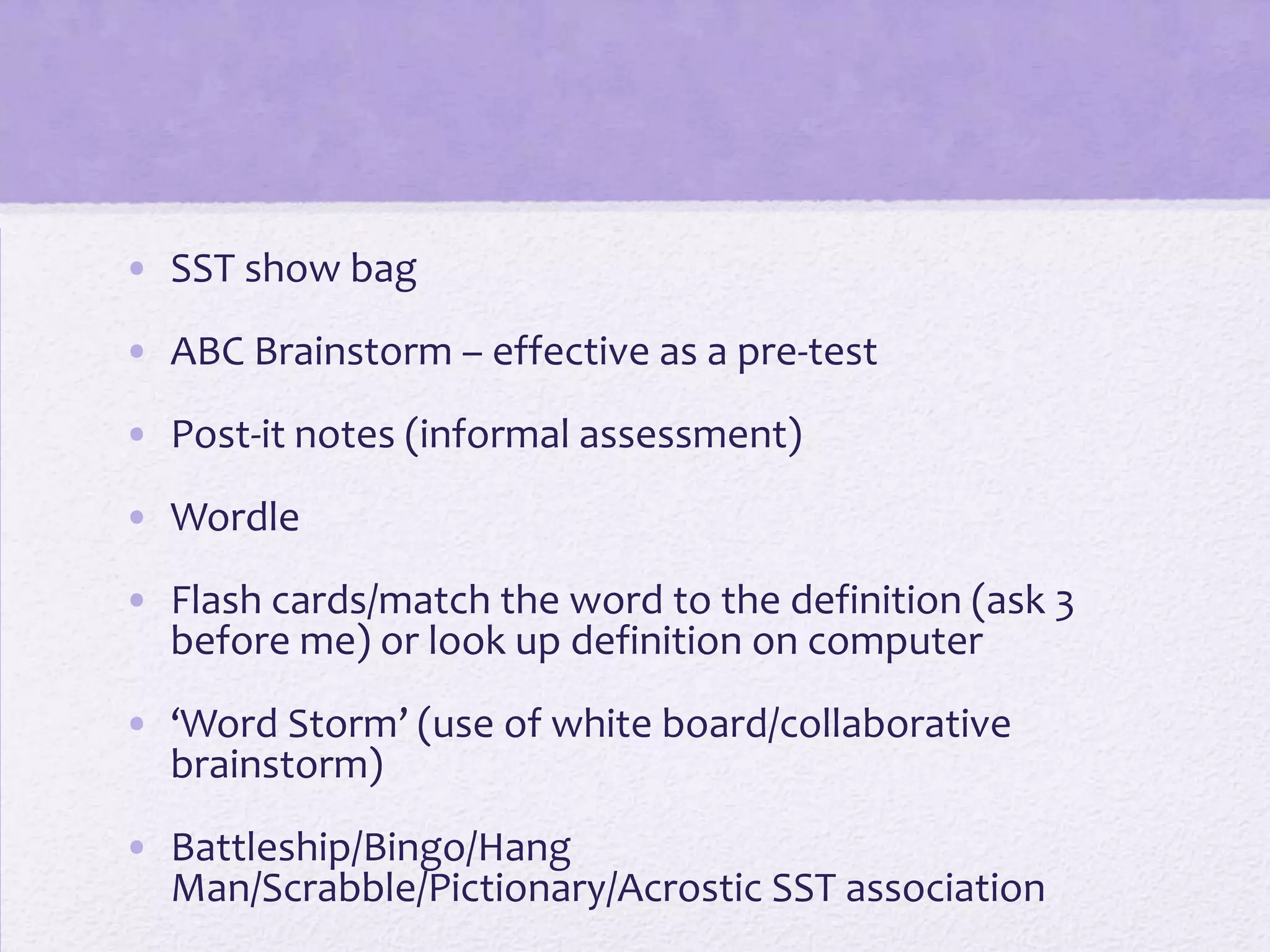 Subject SpecificTeminolgy | PPTX