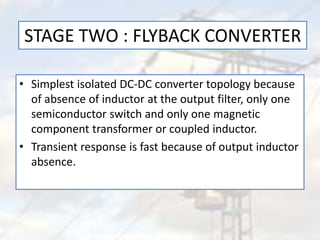 SOLID STATE TRANSFORMER - USING FLYBACK CONVERTER | PPTX