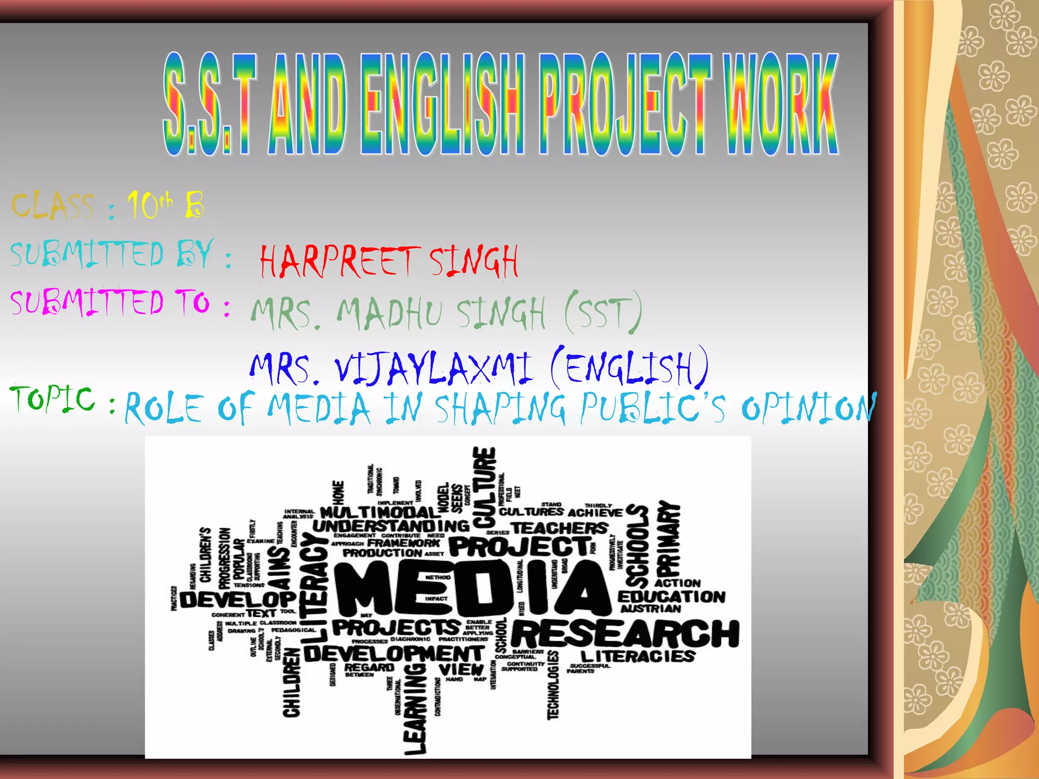 Role Of Media In Shaping Public Opinion | PPT