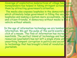 Role Of Media In Shaping Public Opinion | PPT | Media Industry | Industries