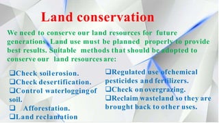 Land and soil Resources | PPTX