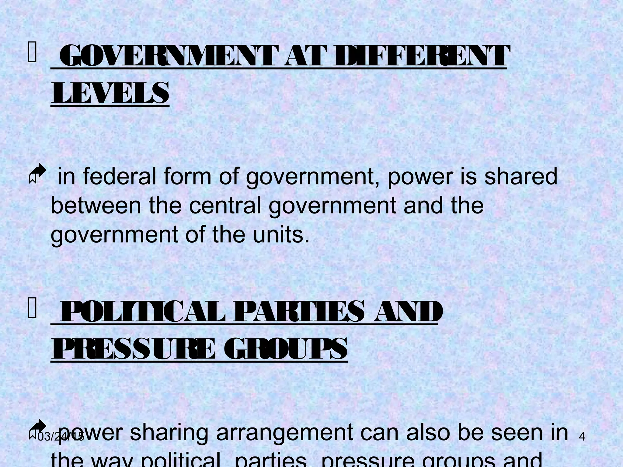 POWER SHARING (social science ppt) | PPT