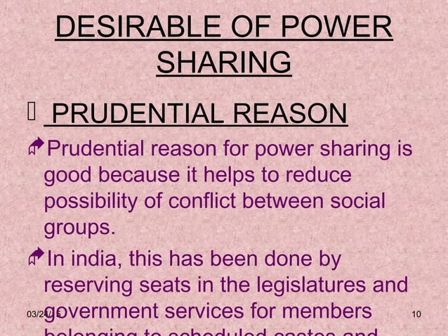 POWER SHARING (social science ppt) | PPT