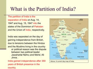 Partition of the India | PPT