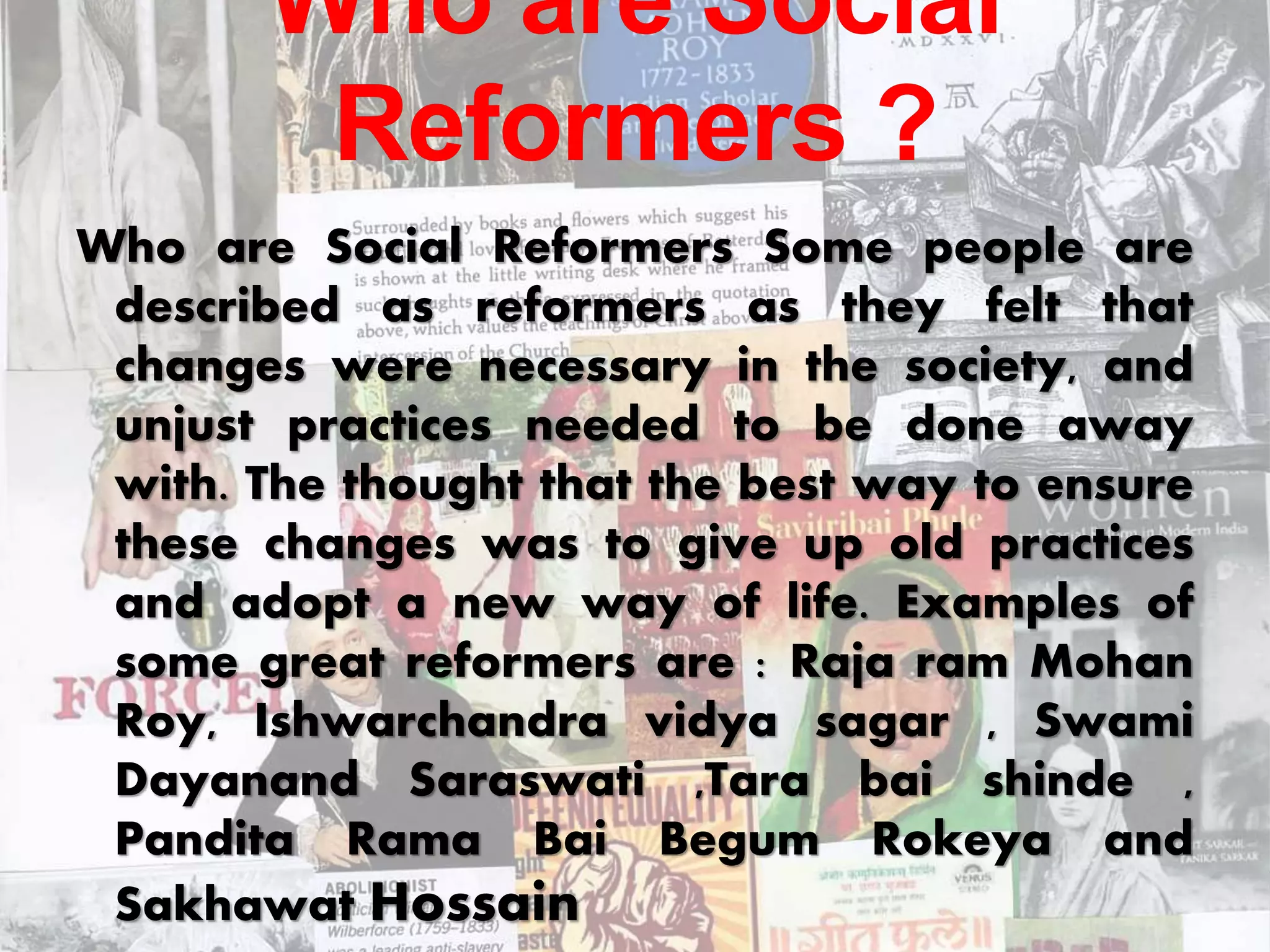 WOMEN CASTE AND REFORM | PPTX