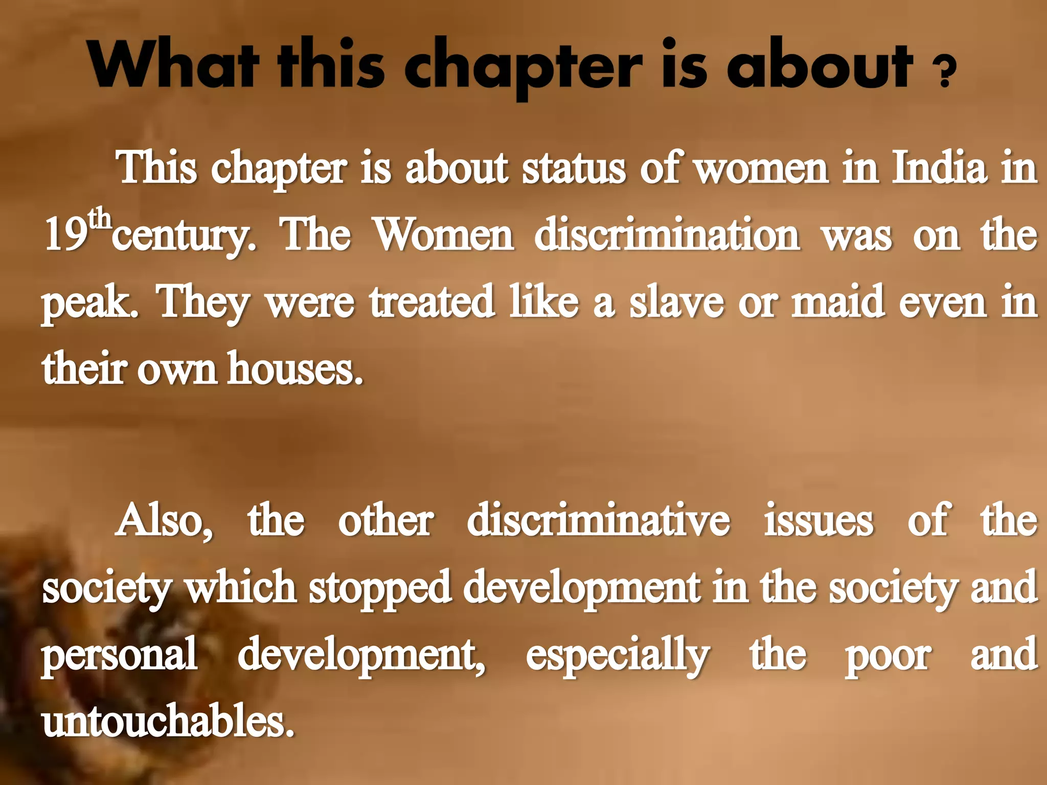 WOMEN CASTE AND REFORM | PPTX