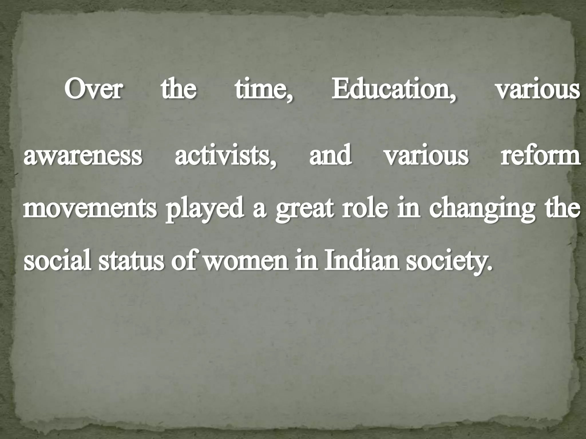 WOMEN CASTE AND REFORM | PPTX