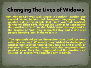 WOMEN CASTE AND REFORM | PPTX