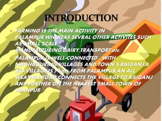 S.S.T PROJECT ECONOMIC STORY OF VILLAGE PALAMPUR | PPTX