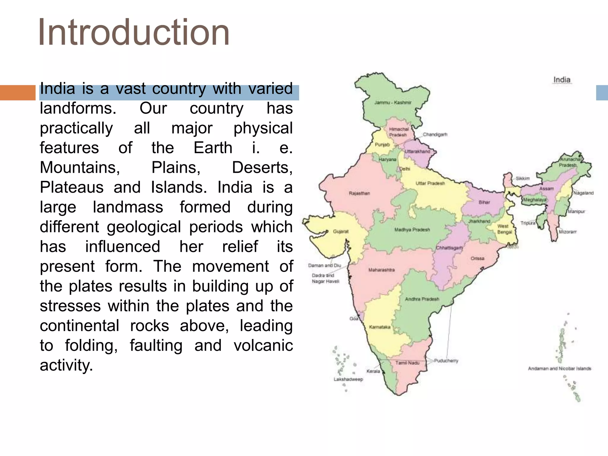 Sst project of PHysical featuers of india | PPTX