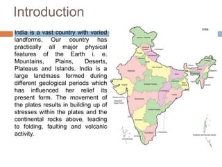 Sst project of PHysical featuers of india | PPTX