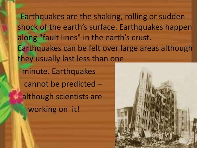 earthquake | PPT