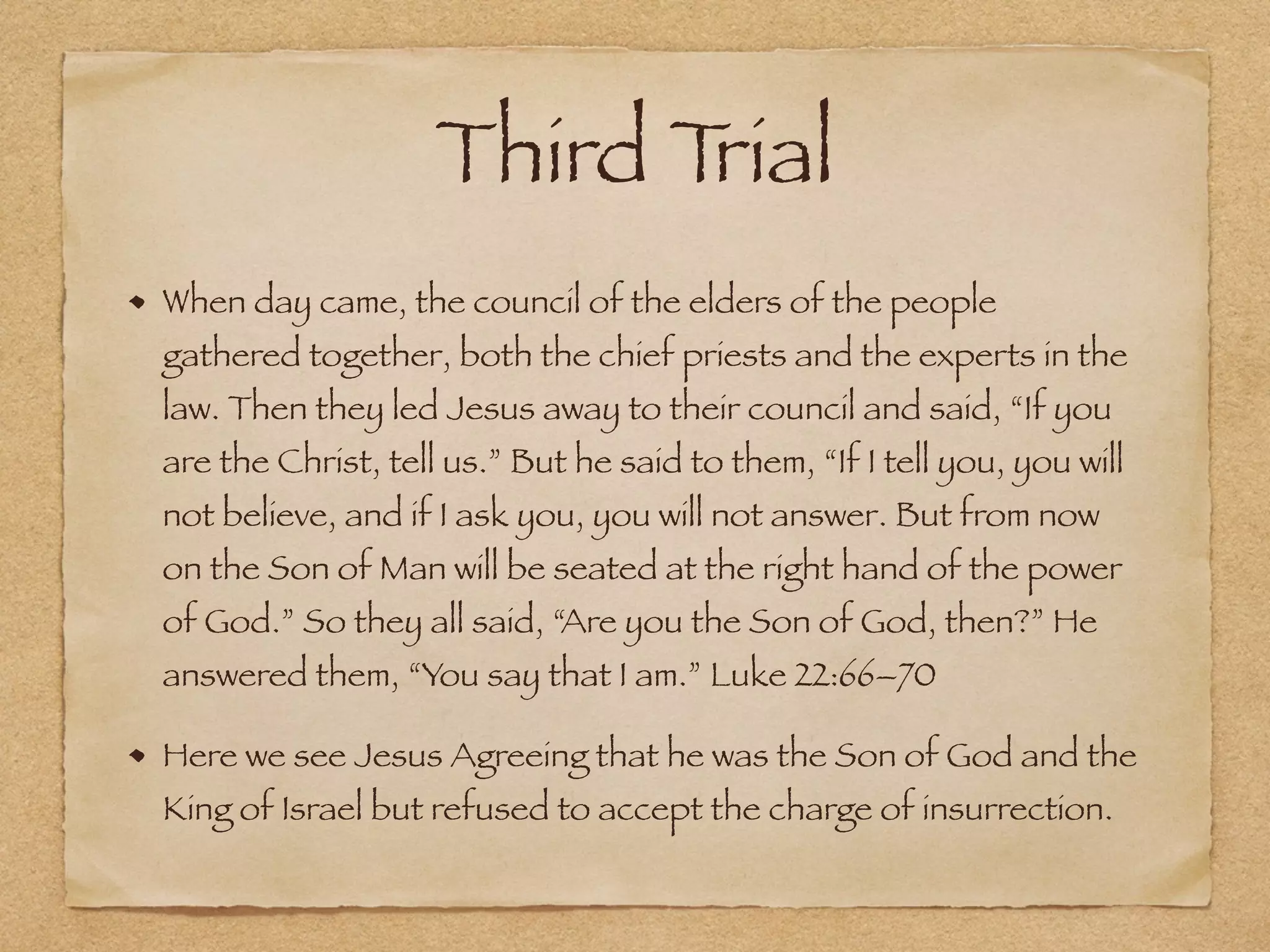 Sunday School Trial of Jesus | PDF