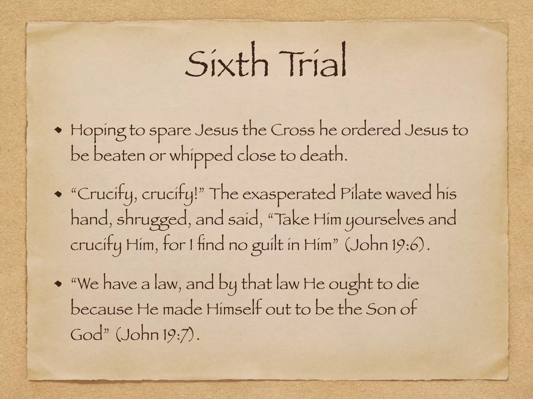 Sunday School Trial of Jesus | PDF