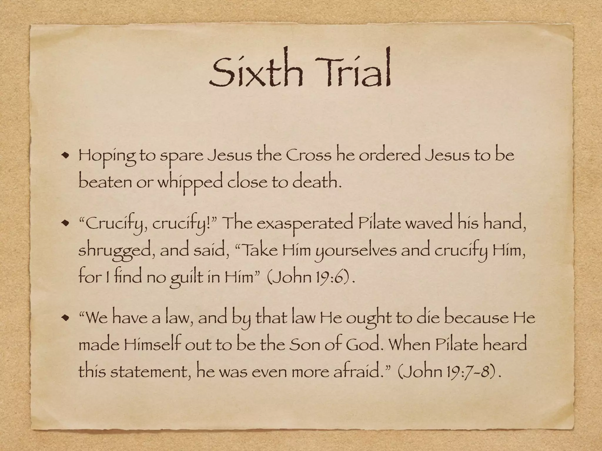 Sunday School Trial of Jesus | PDF