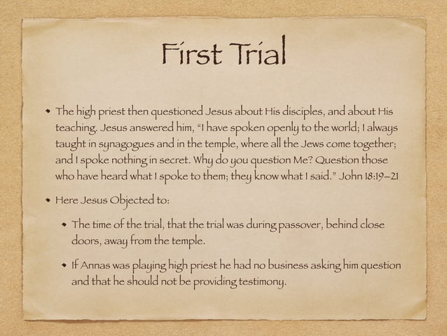 Sunday School Trial of Jesus | PDF | Christianity | Religion & Spirituality