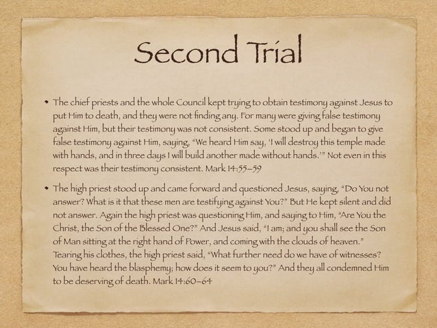 Sunday School Trial of Jesus | PDF | Christianity | Religion & Spirituality