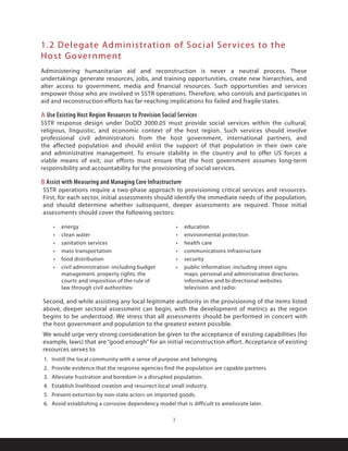 SSTR Recommendations Learned from Strong Angel III | PDF