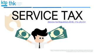 SST2.0 - Service Tax | PDF