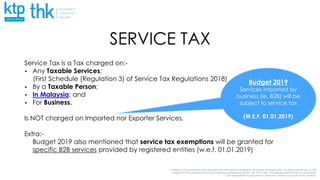 SST2.0 - Service Tax | PDF