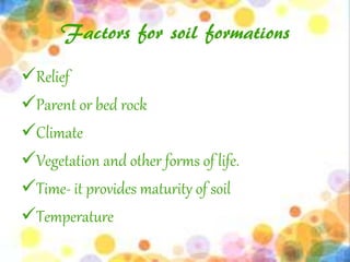Soil and its brief - class 10 geography | PPTX
