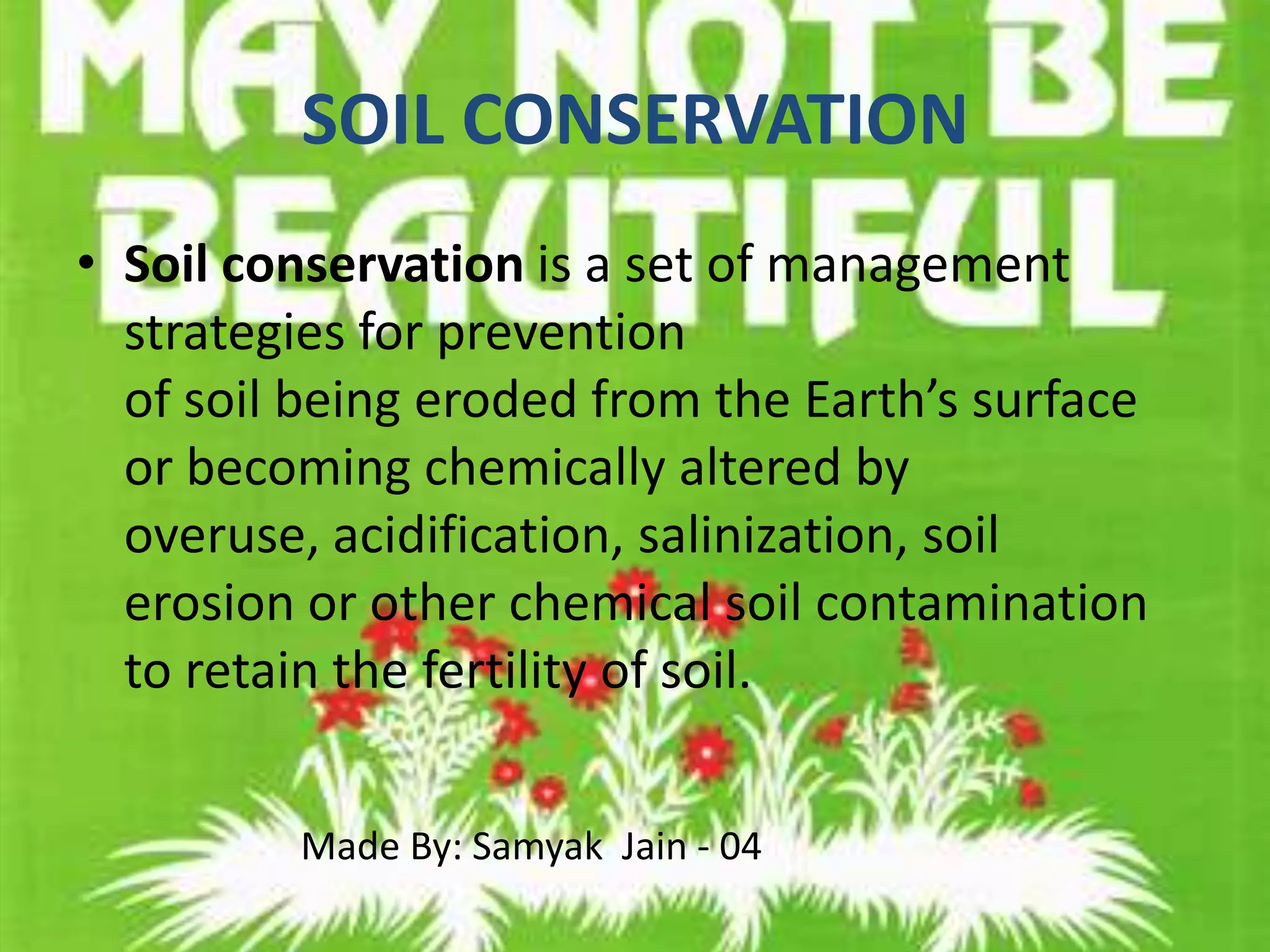 SOIL CONSERVATION | PPTX