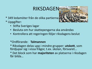 Så styrs sverige pp | PPTX