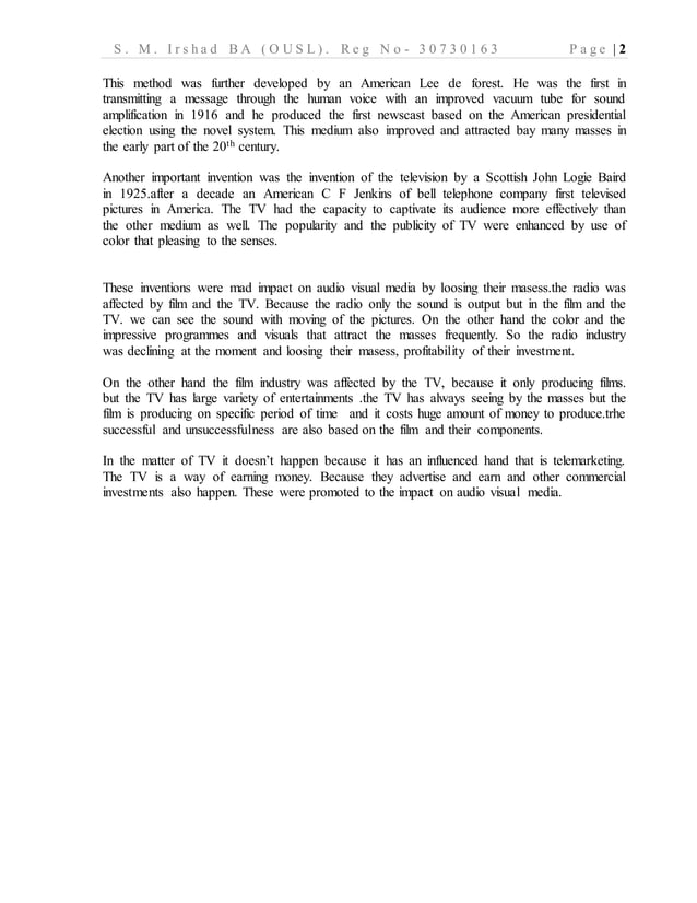 Ssu 2202-semester-2-survey of mass media | PDF