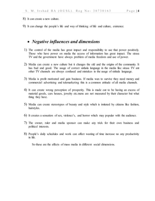 Ssu 2202-semester-2-survey of mass media | DOC